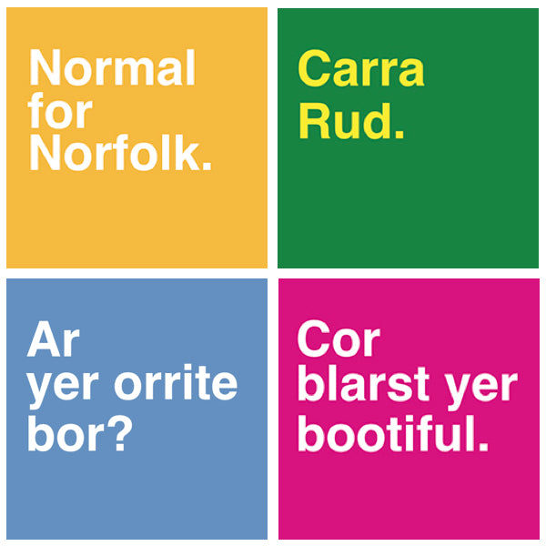 Norfolk Dialect Card Range | Red Lobster Gallery