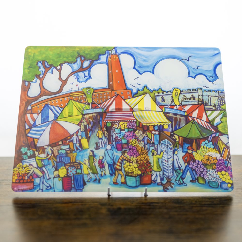 Glass Worktop Saver 40cm x 30cm | Norwich Market | Red Lobster Gallery