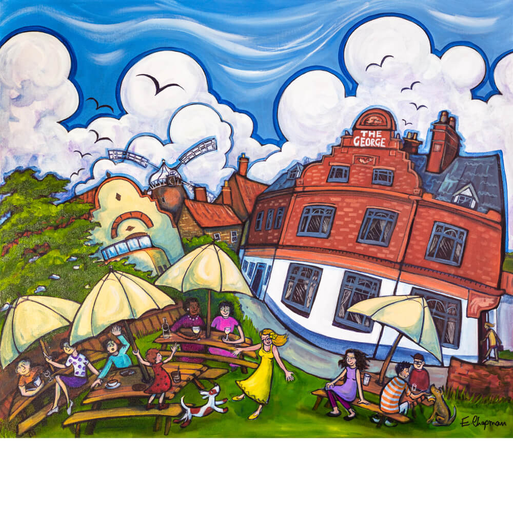 Summer Reunion, Cley | Original by Emily Chapman – Red Lobster Gallery