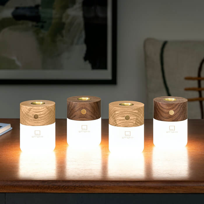 Smart Diffuser Lamp in Walnut or White Ash Wood | Red Lobster Gallery